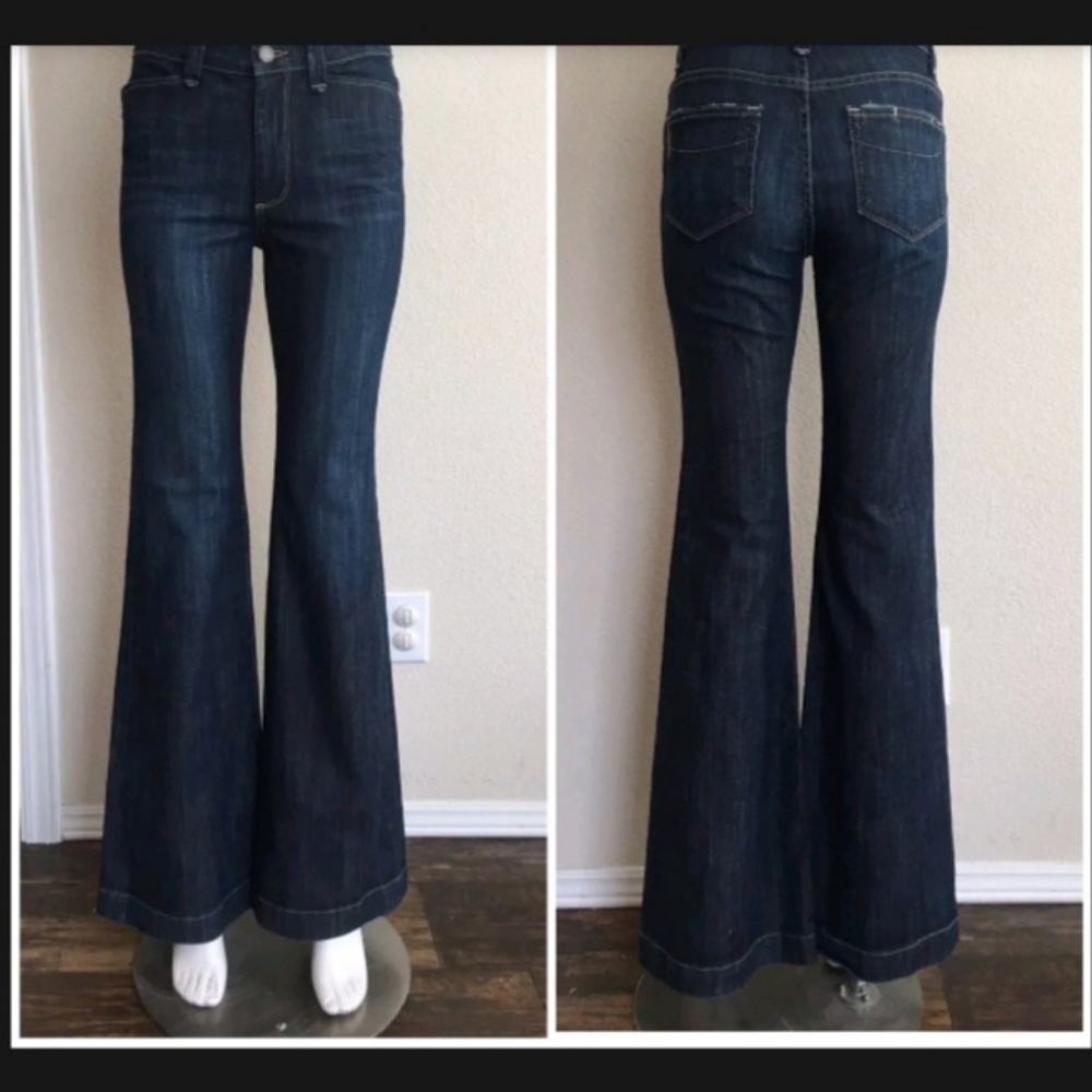 Sz 28 Paige Hidden Hills Avalon Flare Jeans - Gem